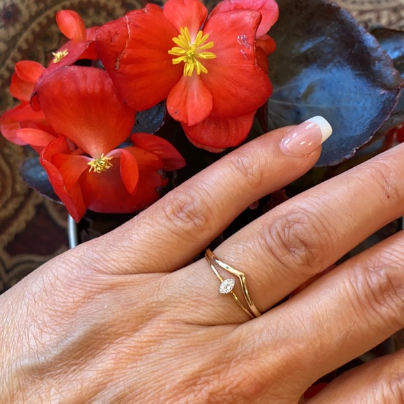 Jewelry | New 14k Real Gold Oval Promise Ring Engagement Ring | Poshmark